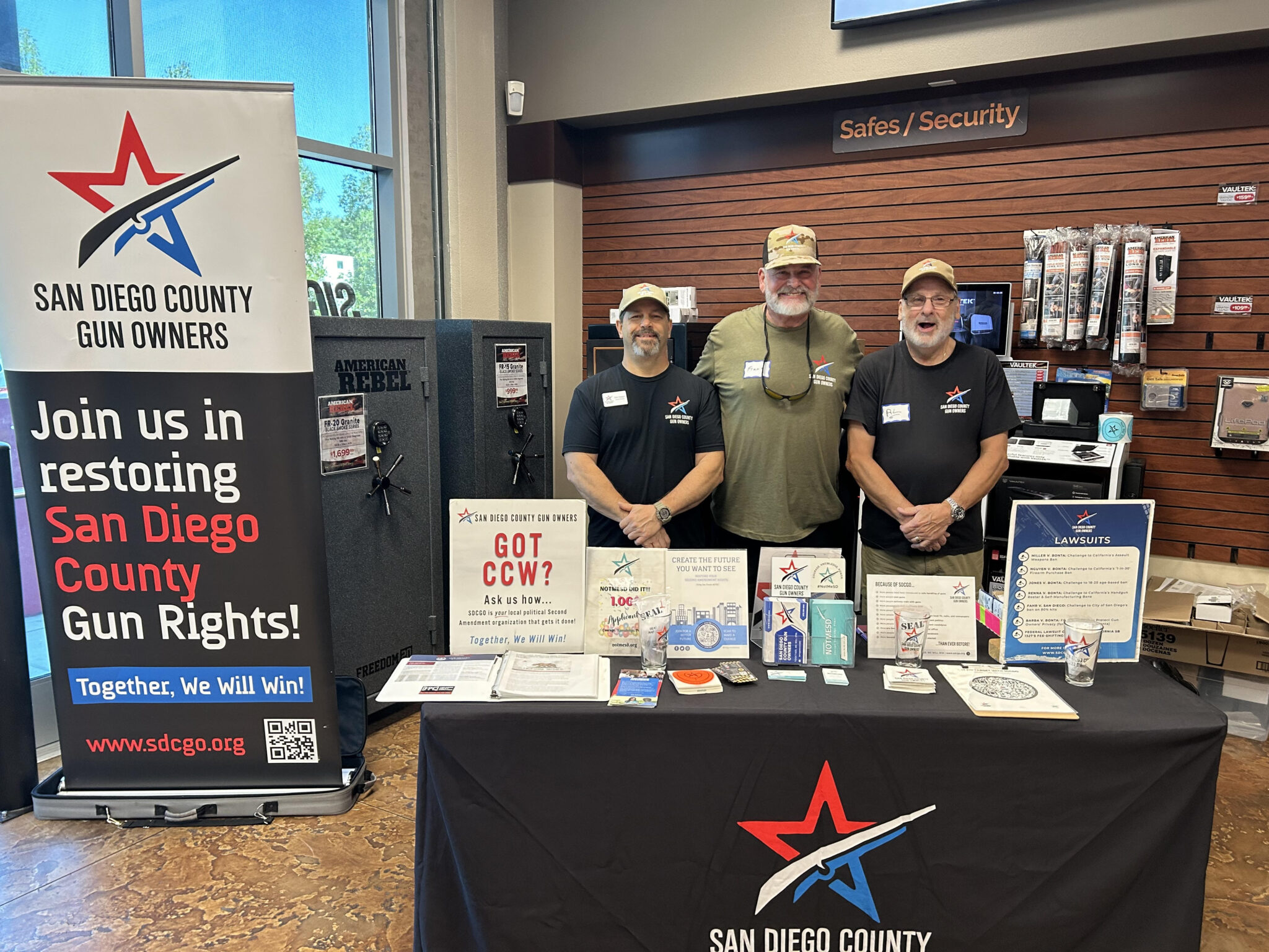 Poway Weapons n Gear Table Top | San Diego County Gun Owners